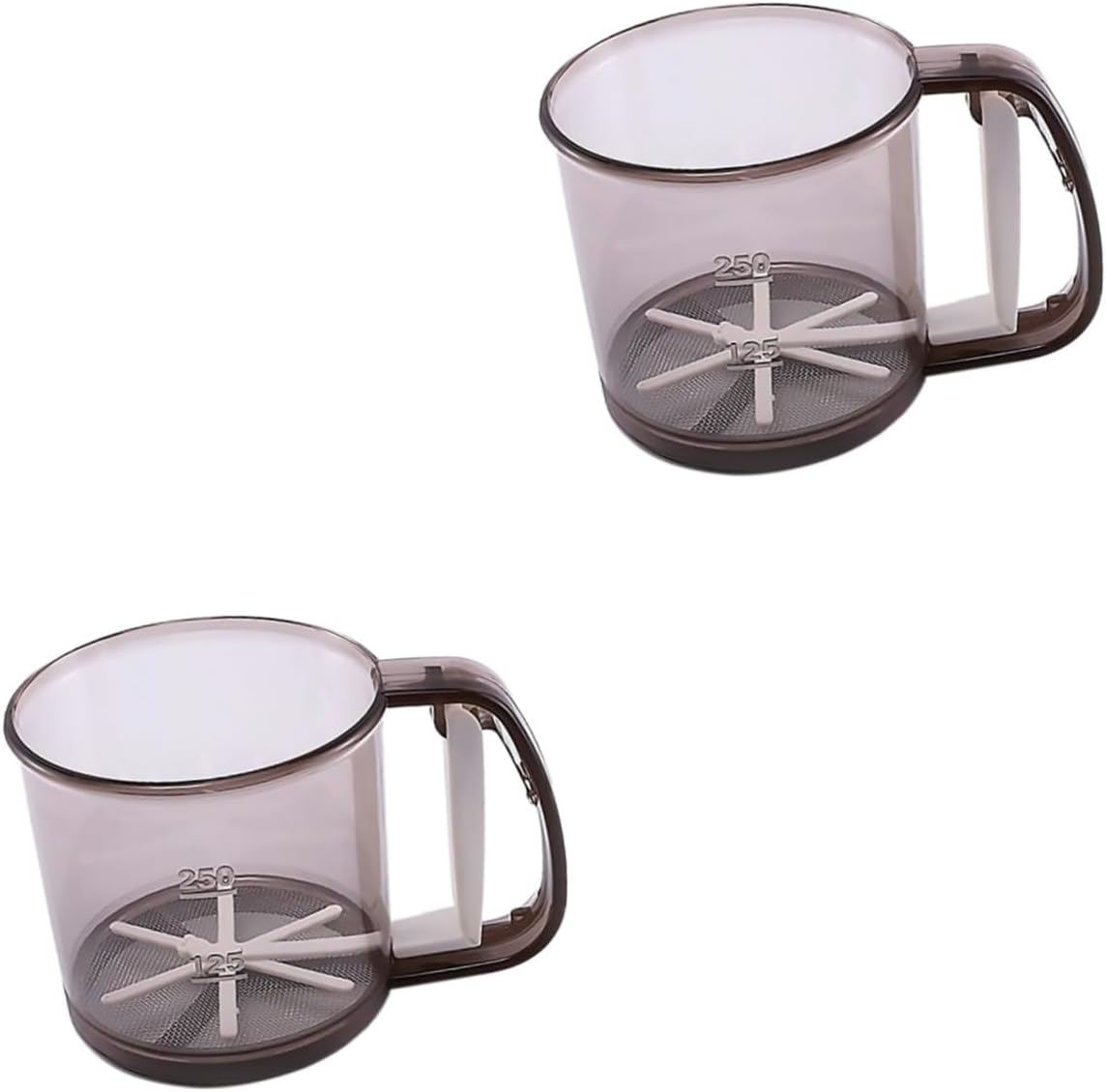 Amazon.com: UPKOCH 2 Pcs Flour Sieve Mesh Strainer Plastic Shaker Metal ...