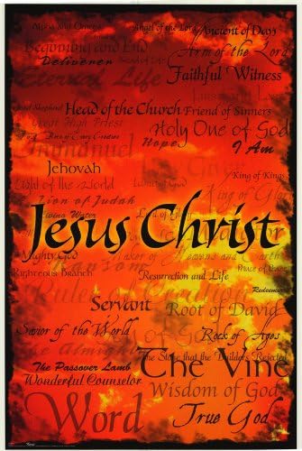 Amazon.com: Jesus Christ - Names - Inspirational Poster - 22 x 34 ...