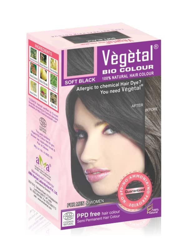 Vegetal Bio Colour, Soft Black, 50g : Amazon.in: Beauty