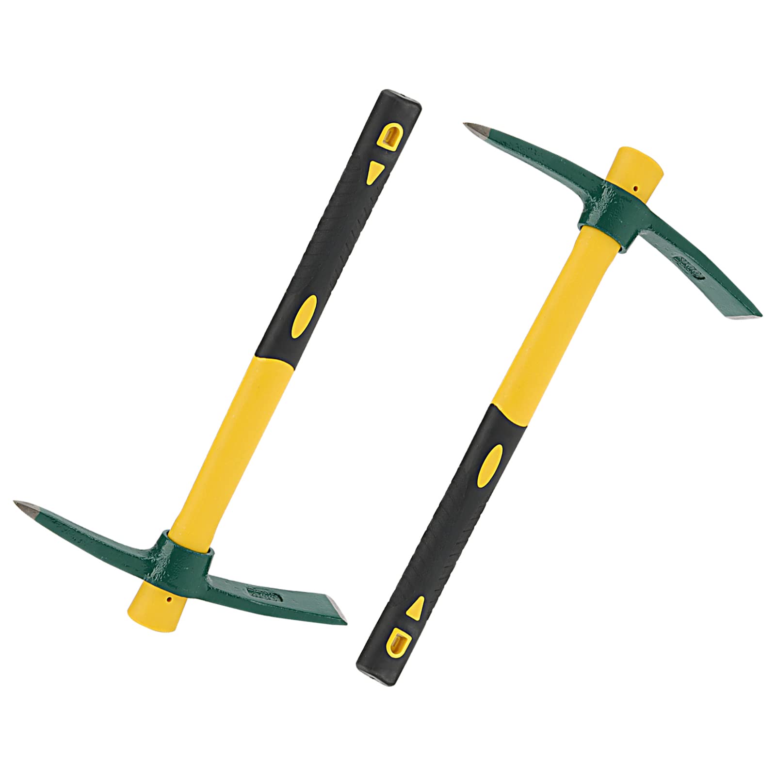 KEILEOHO 2PCS 15 Inch Pick Mattock, 1.5 Lb Pick Mattock Hoe with Handle ...