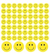 Amazon.com : Happy Smile Face Stickers, 1 Inch Large Happy Face Decal ...