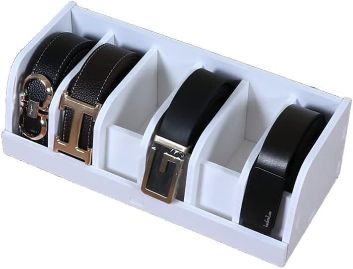 Amazon.com: Mollytek Wooden Belt Organizer, Belt Storage Holder, Belt ...