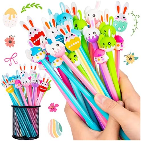 Amazon.com: Tinlade 60 Pcs Easter Pen Bulk Carrot Bunny Chicken Pens ...