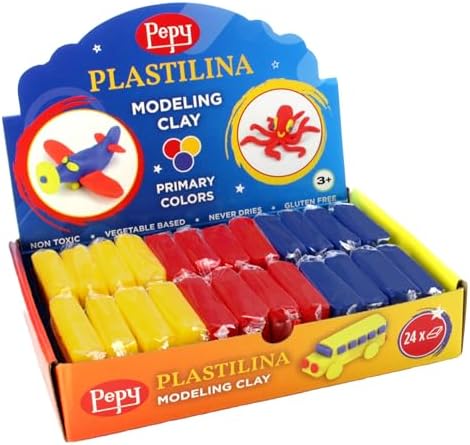 Amazon.com: Pepy Plastilina Reusable and Non-Drying Modeling Clay; Box ...
