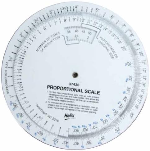 Amazon.com : 5” Dia Circular Scale Lets You Reduce or Enlarge in ...