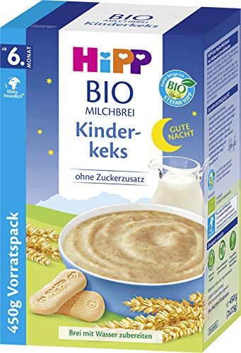 Hipp Gute-Nacht-Brei Kinderkeks ab dem 6. Monat, 450g, 450g : Amazon.de ...