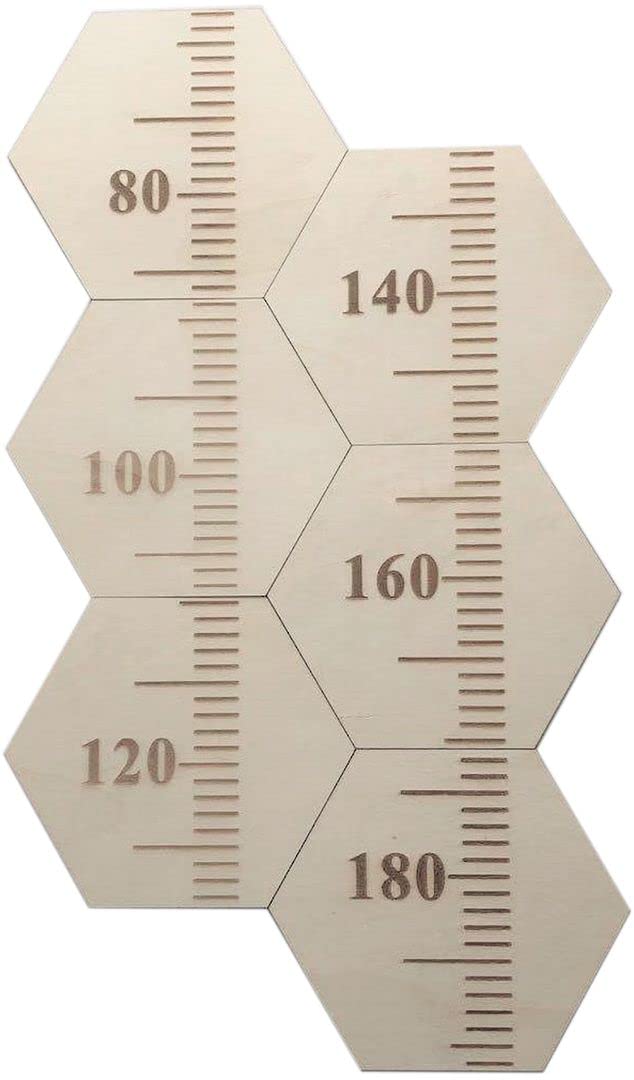 Buy ChezMax Height Growth Chart Kids Measuring Height Indicator Wood ...