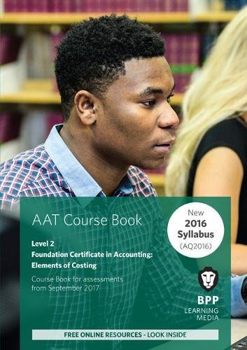 AAT Elements of Costing: Coursebook: BPP Learning Media: 9781509712014 ...