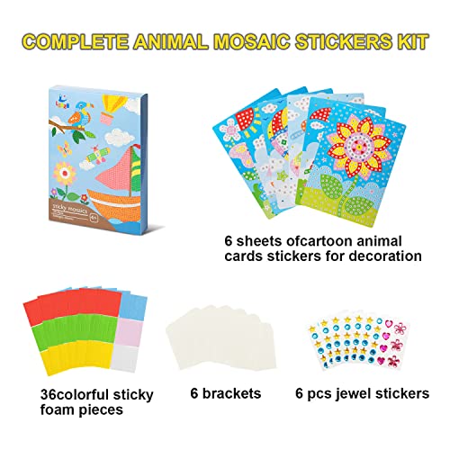 Snapklik.com : LZHZH Mosaic Sticker Art Sticky DIY Handmade Art Kits ...