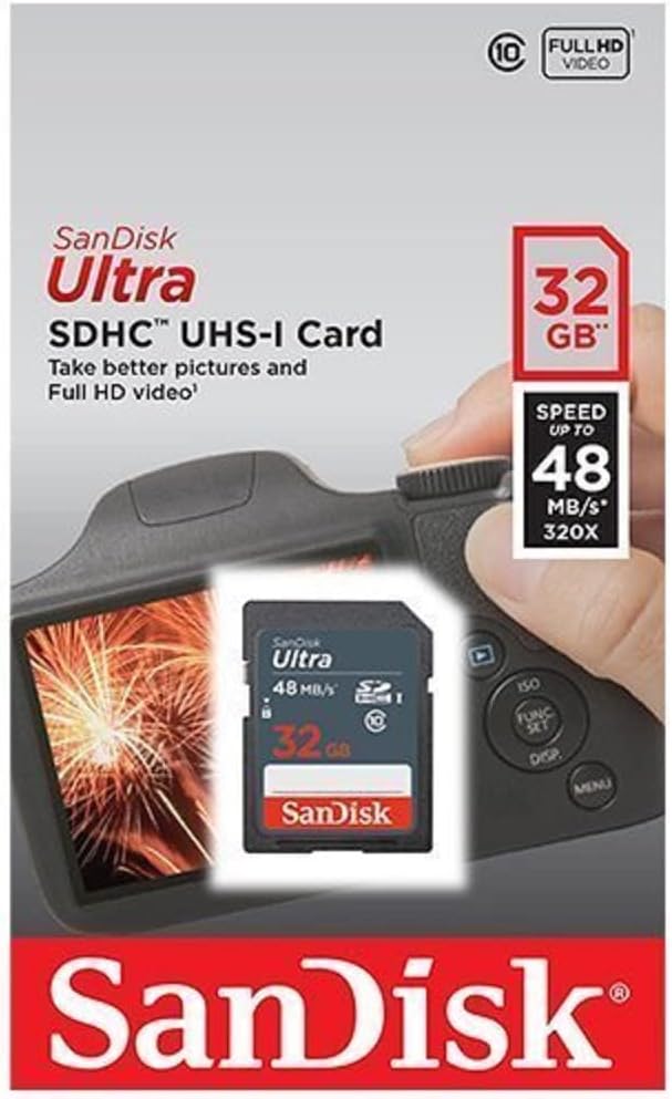 Amazon.com: 32GB Ultra 100MBs Sandisk SDHC Memory Card : Electronics