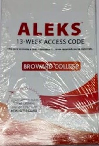 Aleks for Math 13 Week Student Access Code for Broward College: Aleks: 9780077776558: Amazon.com ...