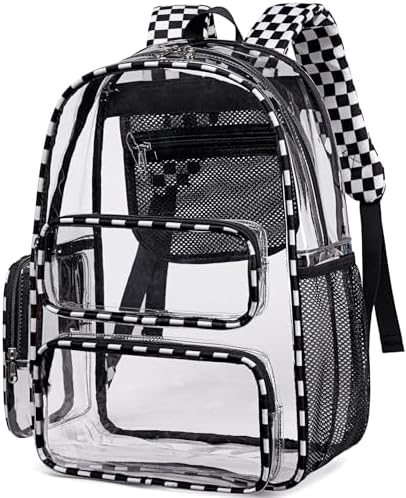 Amazon.com | CAMTOP Clear Backpack Heavy Duty Transparent Bag See ...