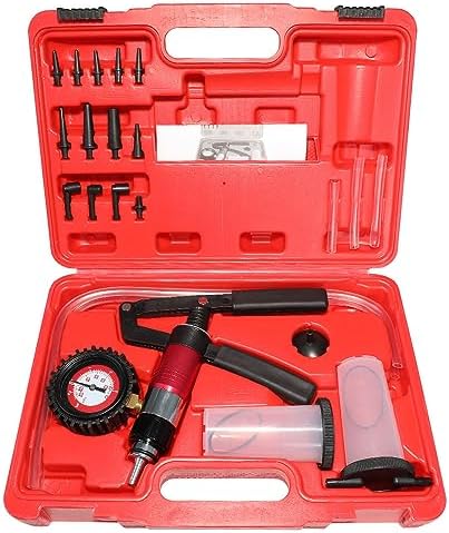 Amazon.com: DPTOOL Brake Bleeder Kit with Hand Held Vacuum Pump Tester ...