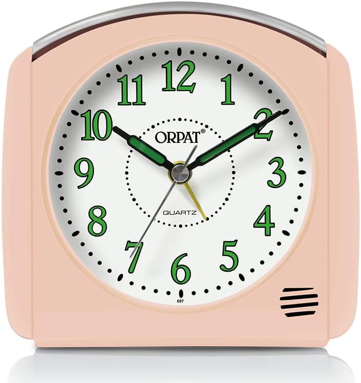 Buy Orpat Beep Alarm Analog Clock (Red, Small, 7.18 Cm X 3.3 Cm X 6.8 ...