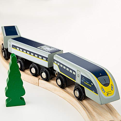 Bigjigs Rail Eurostar Toy Train | Model of The e320 Engine | Wooden ...