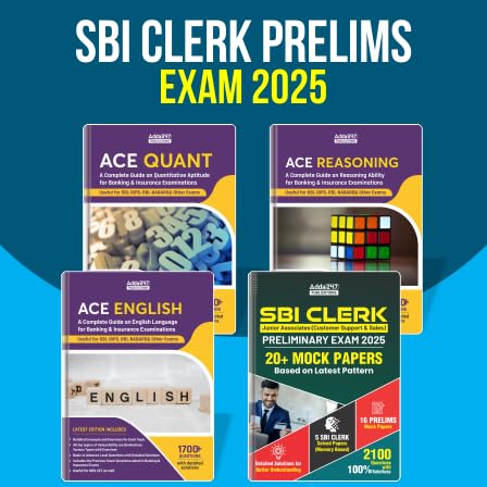 Buy SBI CLERK Prelims 2025 Exam Book Ace Quant | Ace Reasoning | Ace ...
