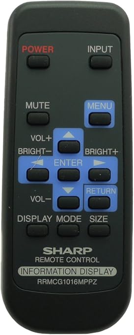 Remote Control for Sharp PN-R903 PNR903 LCD Monitor: Amazon.co.uk ...