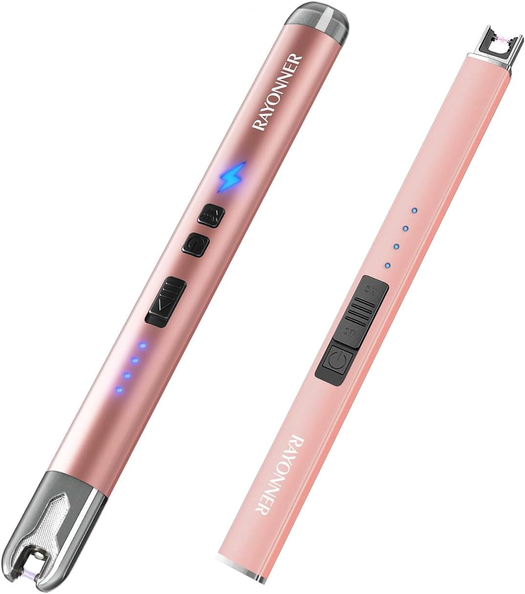 Amazon.com: RAYONNER Electric Candle Lighter 2 Pack, Rechargeable USB ...