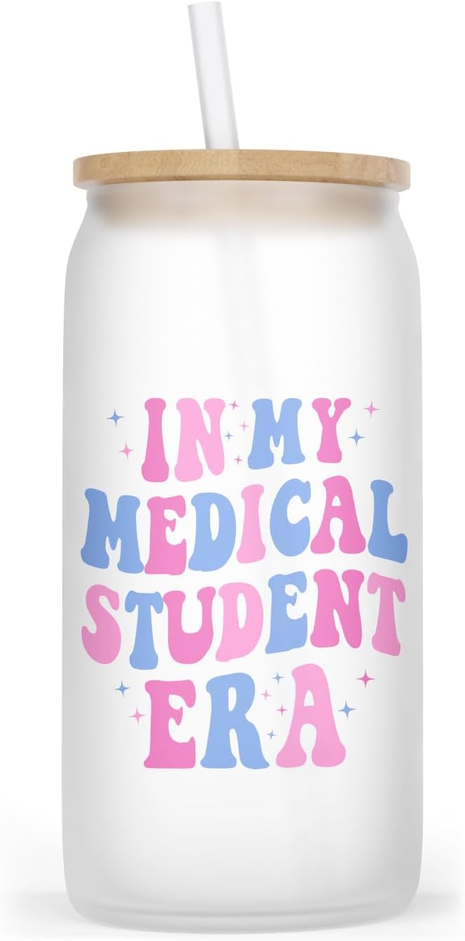 Amazon.com: NMPCreativeStore In My Medical Student Era Frosted Glass ...