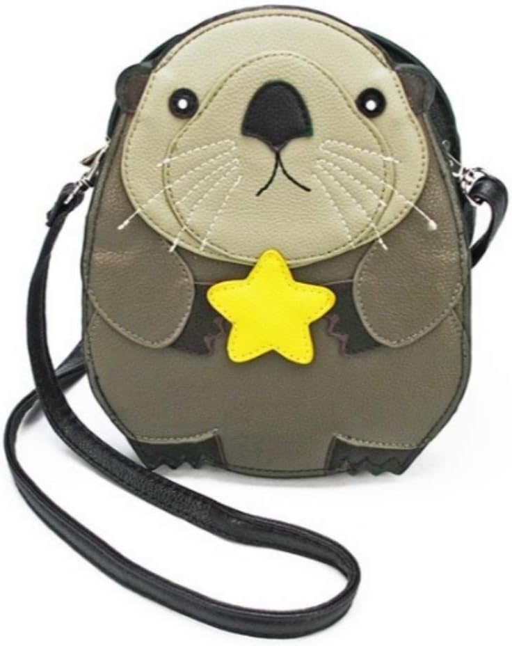 Sleepyville Critters Baby Beaver Holding a Star Shoulder Crossbody Bag ...