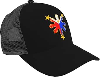 Pinoy Filipino Flag Stars Trucker Hat - Mesh Baseball Snapback Cap for ...