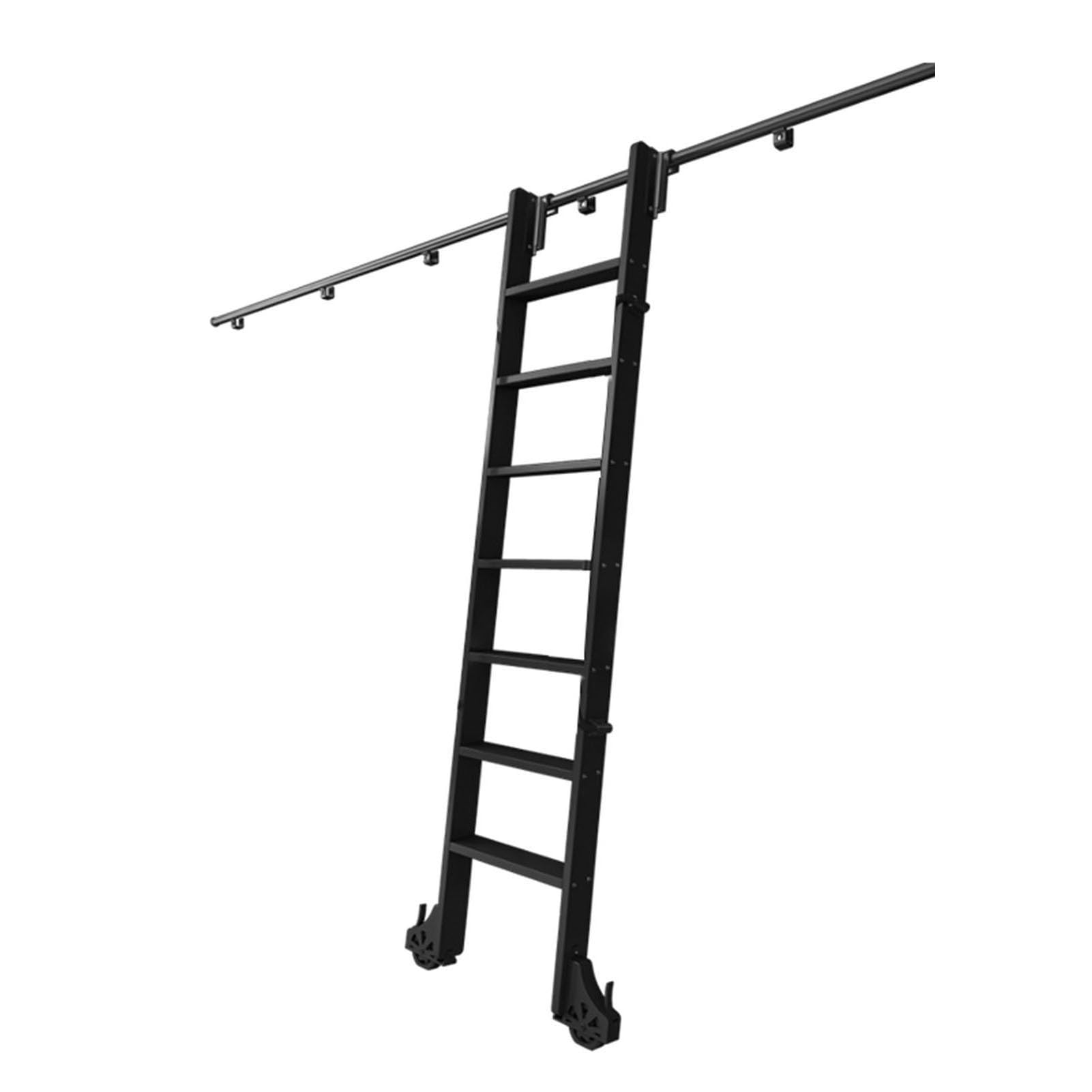 Library Ladders Hook Our Hook And Rolling Ladders — Barn Door