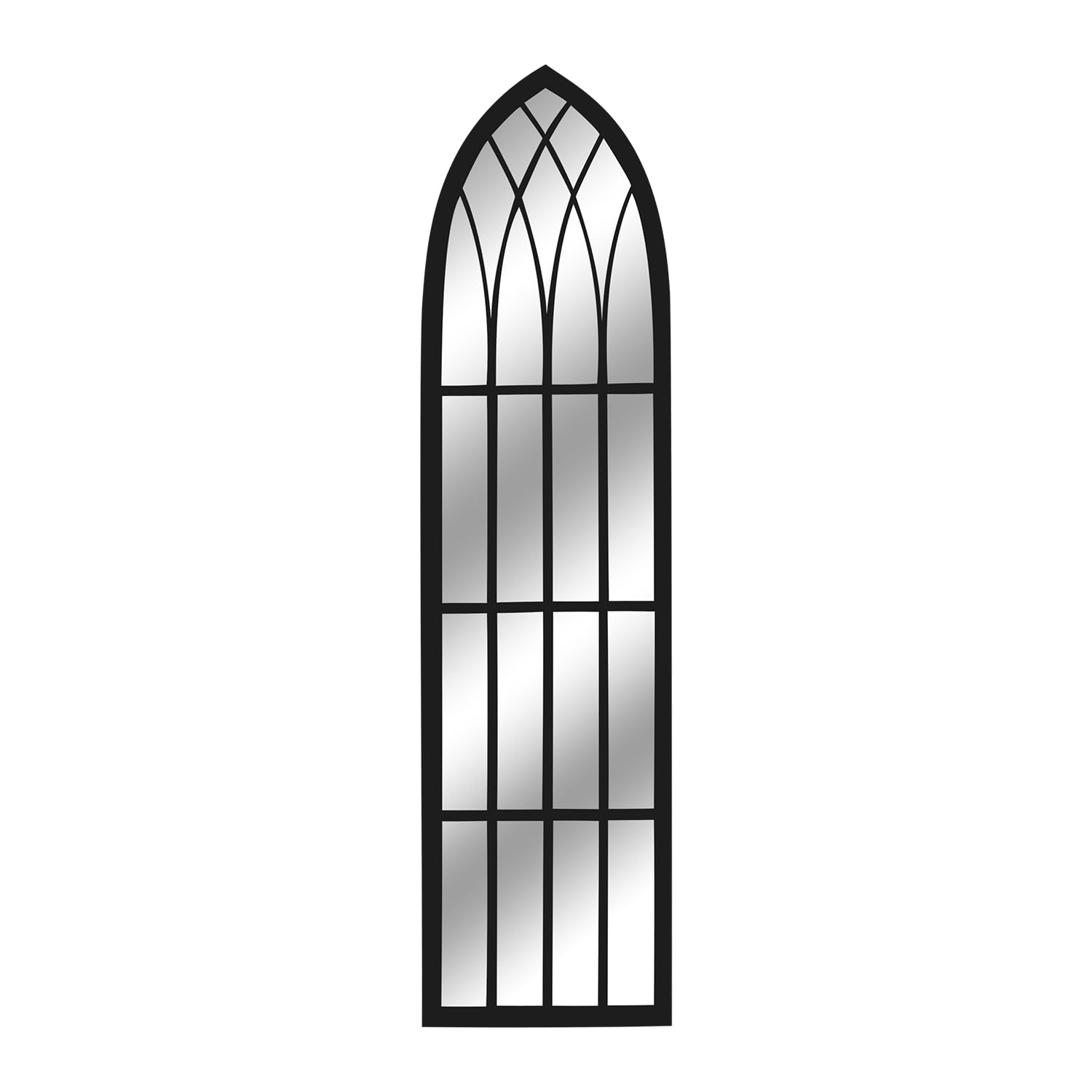 Eastwell Decorative Wall Mirrors Arched Window Mirrors Large Metal ...