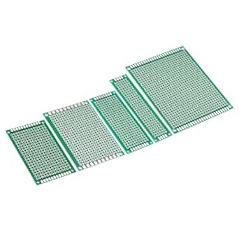 Amazon.co.jp: PATIKIL PCB Board Circuit 25 PCS Prototype Perf Board ...
