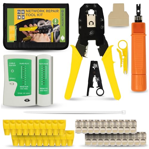BLOSTM 9pcs Network Tool Kit - Network Installation & Repair Kit Inc ...
