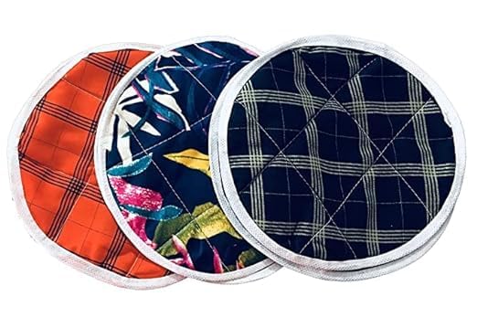 UMAKANAL 100% Cotton Round Round Roti Basket | Roti Cover|Chapati ...