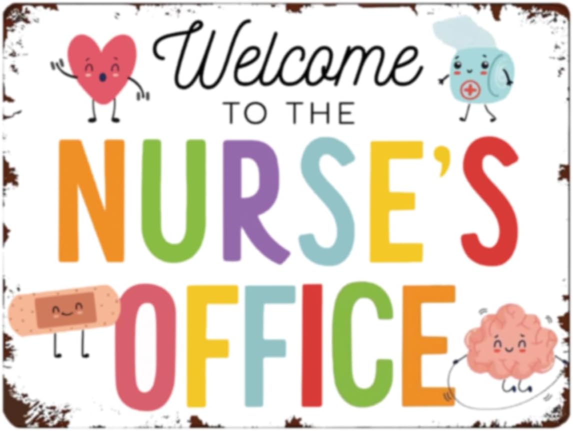 Amazon.com: WhatSign Nurse Door Sign Personalized - 12" x 8" Welcome to Nurses Office Sign ...