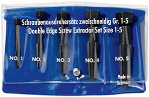 Amazon.co.jp: RENNSTEIG 471 900 3 Double Edge Screw Extractor, Set of 5 ...