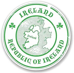 Amazon.com - 3 Pack - Republic of Ireland WINDOW CLING STICKER Car Van ...