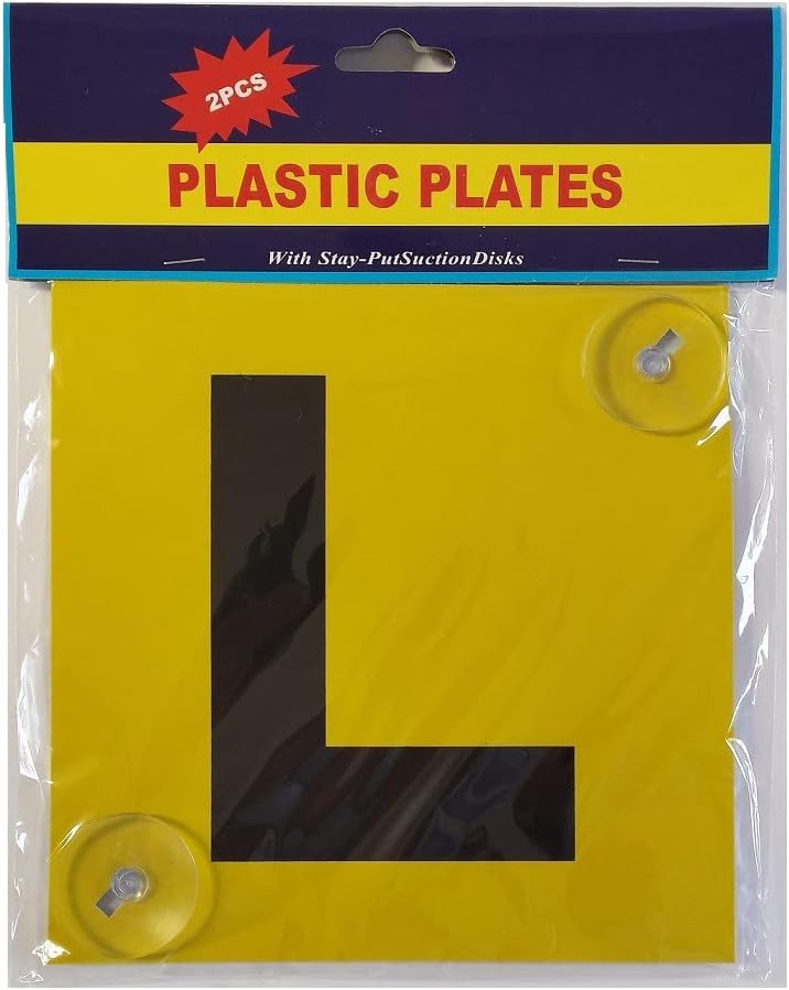 L/P Plates Plastic L Plate, Yellow : Amazon.com.au: Automotive