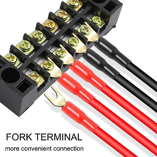 Xiatiaosann Spade Fork Terminal Copper Connector for Speaker Wire Cable ...