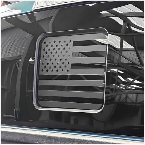 Amazon.com - Decal Concepts Flat Black American Flag Rear Window Accent ...