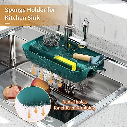 Snapklik.com : Antimbee 2-in-1 Sink Sponge Holder And Sink Splash Guard ...