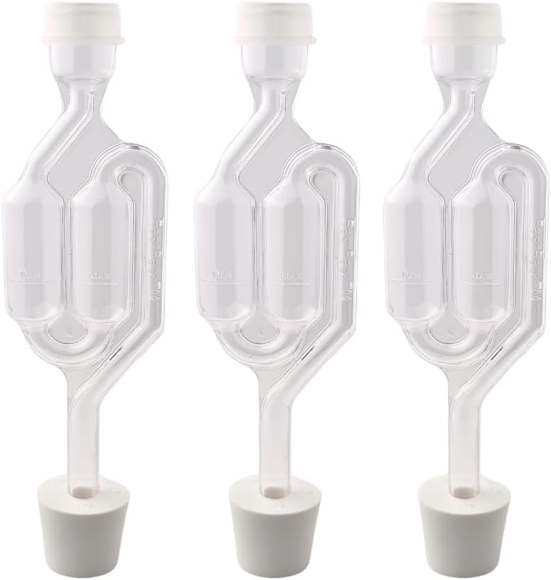 Amazon.com: Weewooday 8 Packs Airlock for Fermentation White Twin ...