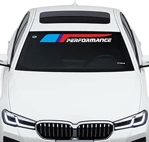 2pcs Performance Front Rear Windshield Window Banner Vinyl Decal ...