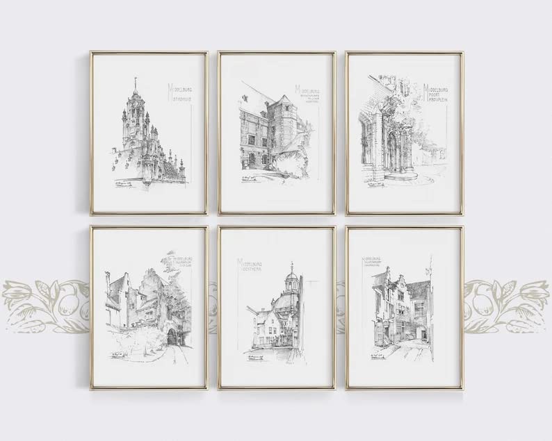 Amazon.com: Vintage Wall Art, Vintage Posters French, Sketch Drawing ...