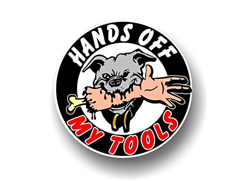 Amazon.com - Hands Off My Tools 8" Decal Vinyl Sticker for Your Toolbox ...