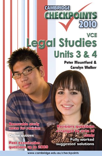 Cambridge Checkpoints VCE Legal Studies Units 3 and 4 2010: Amazon.co ...