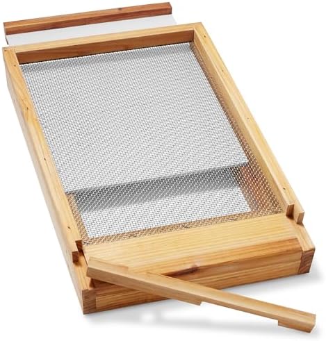 Amazon.com : BEEKNOWS 8 Frame Beehive Kit with Screened Bottom Board ...