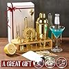 Cocktail Shaker Set Bartender Kit : 12-Piece Bar Tool Set with Bamboo ...