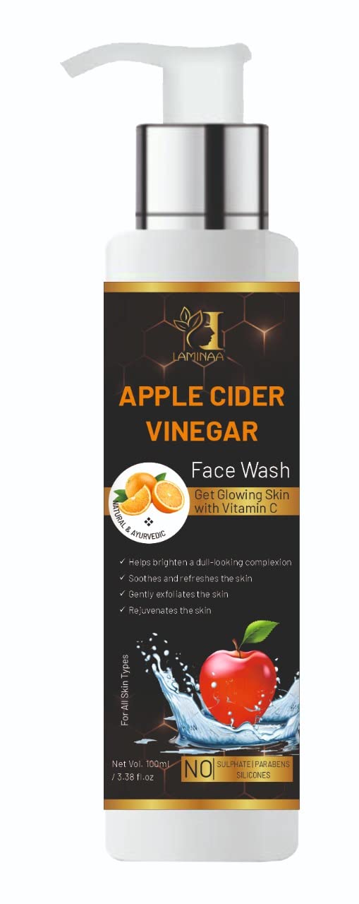 ILAMINAA APPLE CIDER VINEGAR Face Wash,Get Glowing Skin with Vitamin C ...