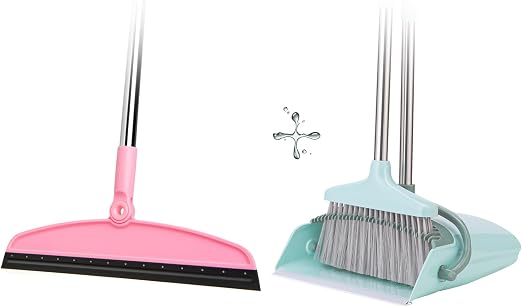 Amazon.com: XXFLOWER Green Broom+Silicone Air Broom with Long Handle ...