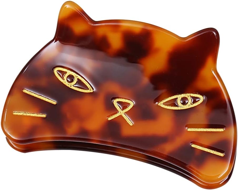 Amazon.com : Cute Cat Hair Clips,Claw Clips for Girls,Acetate Hair ...