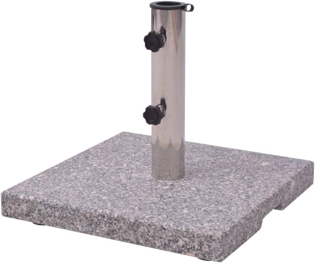Amazon.com: vidaXL Durable Granite and Stainless Steel Parasol Base ...
