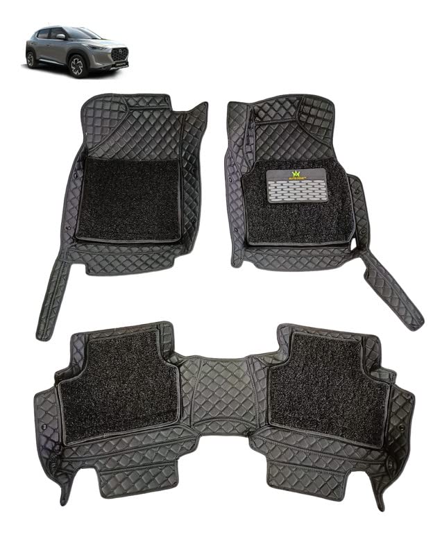 AUTO Mine 7D Luxury Car Foot Mat Compatible for - Nissan Magnite | 7 ...
