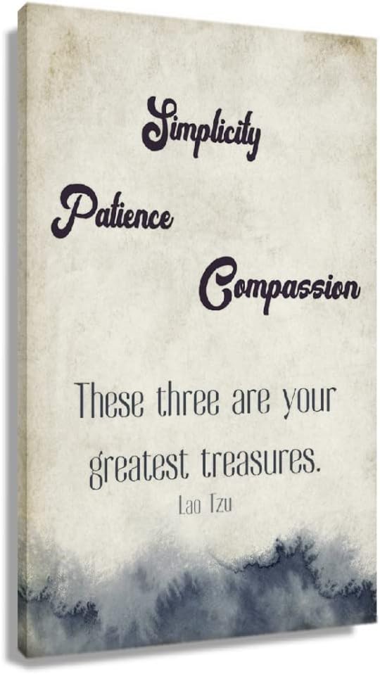 Amazon.com: Lao Tzu Quote Wall Art Inspirational Saying Poster Vintage ...